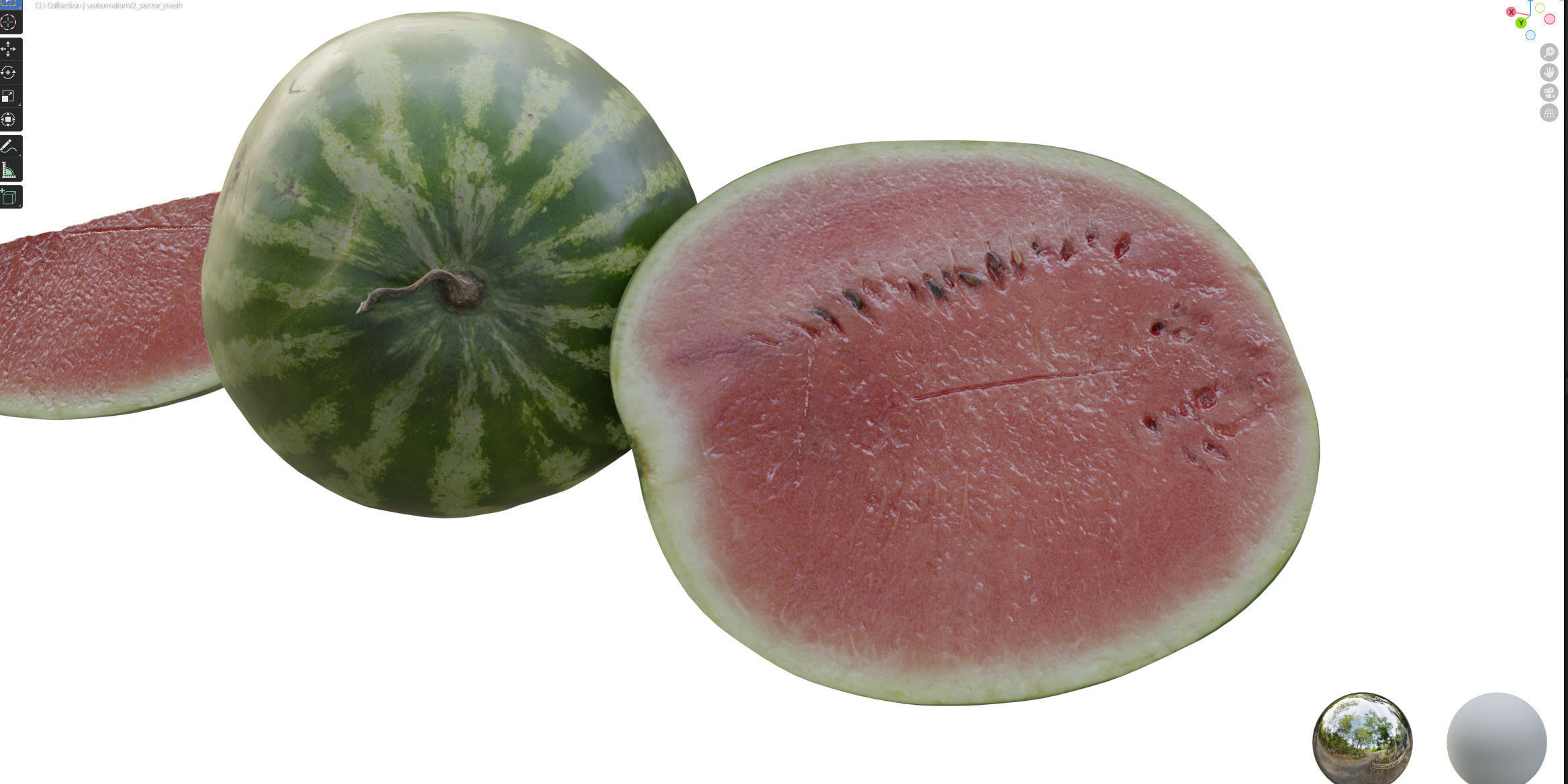 4k Watermelon 3D model | CGTrader