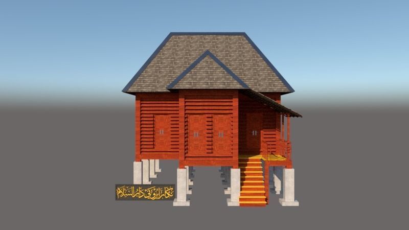 BRUNEI TRADITIONAL HOUSE free 3D model 3D printable | CGTrader