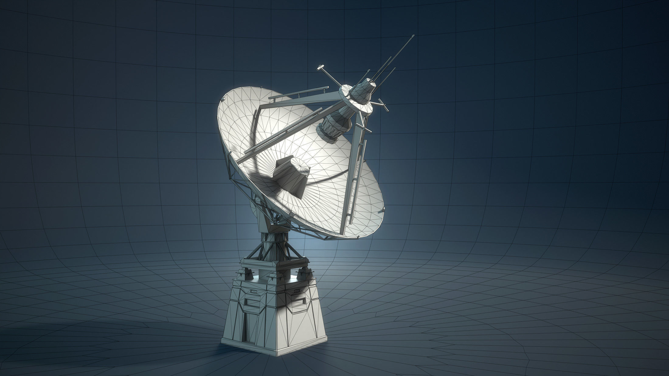 3D model Radar Antenna Game Low-Poly VR / AR / low-poly | CGTrader