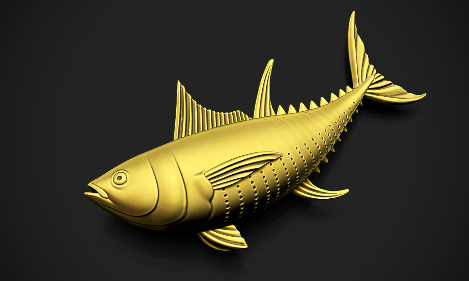 Yellowfin Tuna 3D model 3D printable | CGTrader