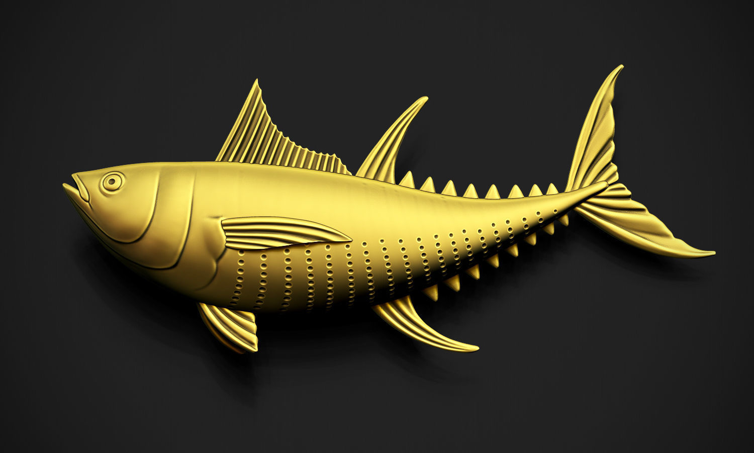 Yellowfin Tuna 3D model 3D printable | CGTrader