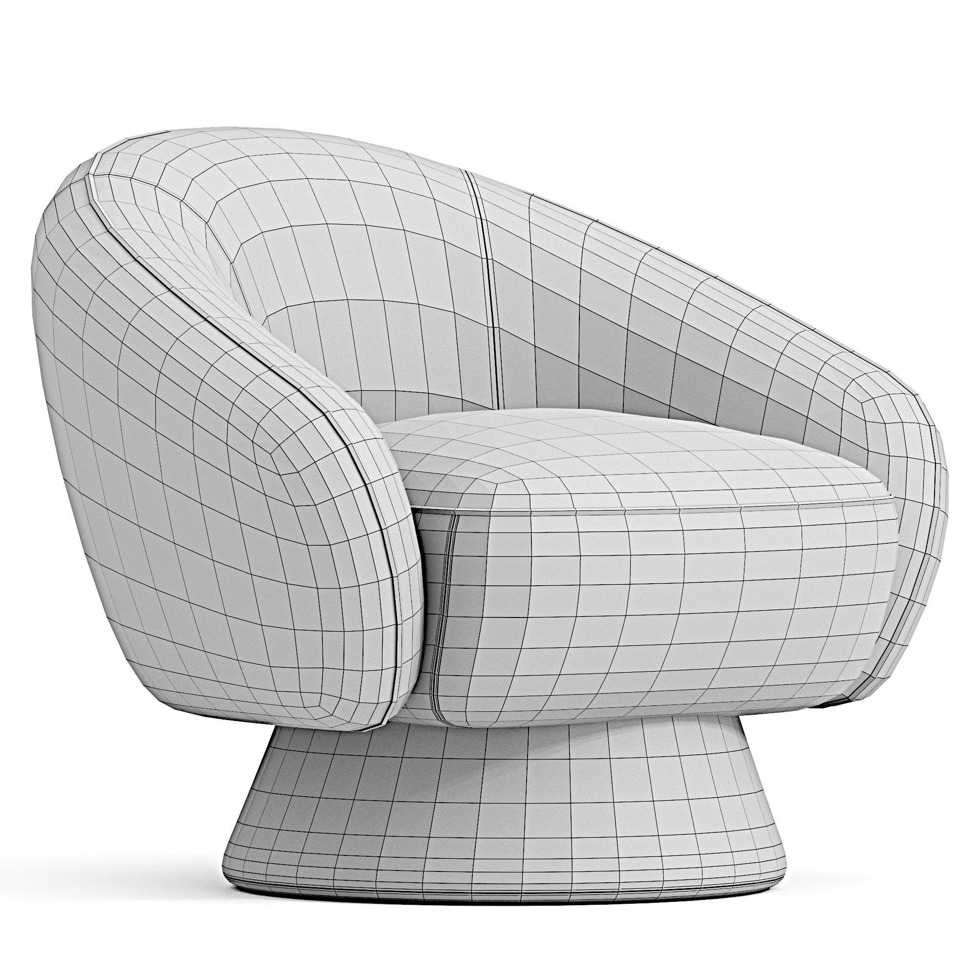 Bloomingville Ted lounge chair 3D model | CGTrader