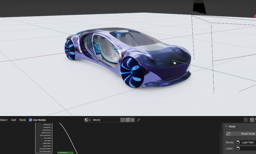 Mercedes AVTR 3D model rigged | CGTrader