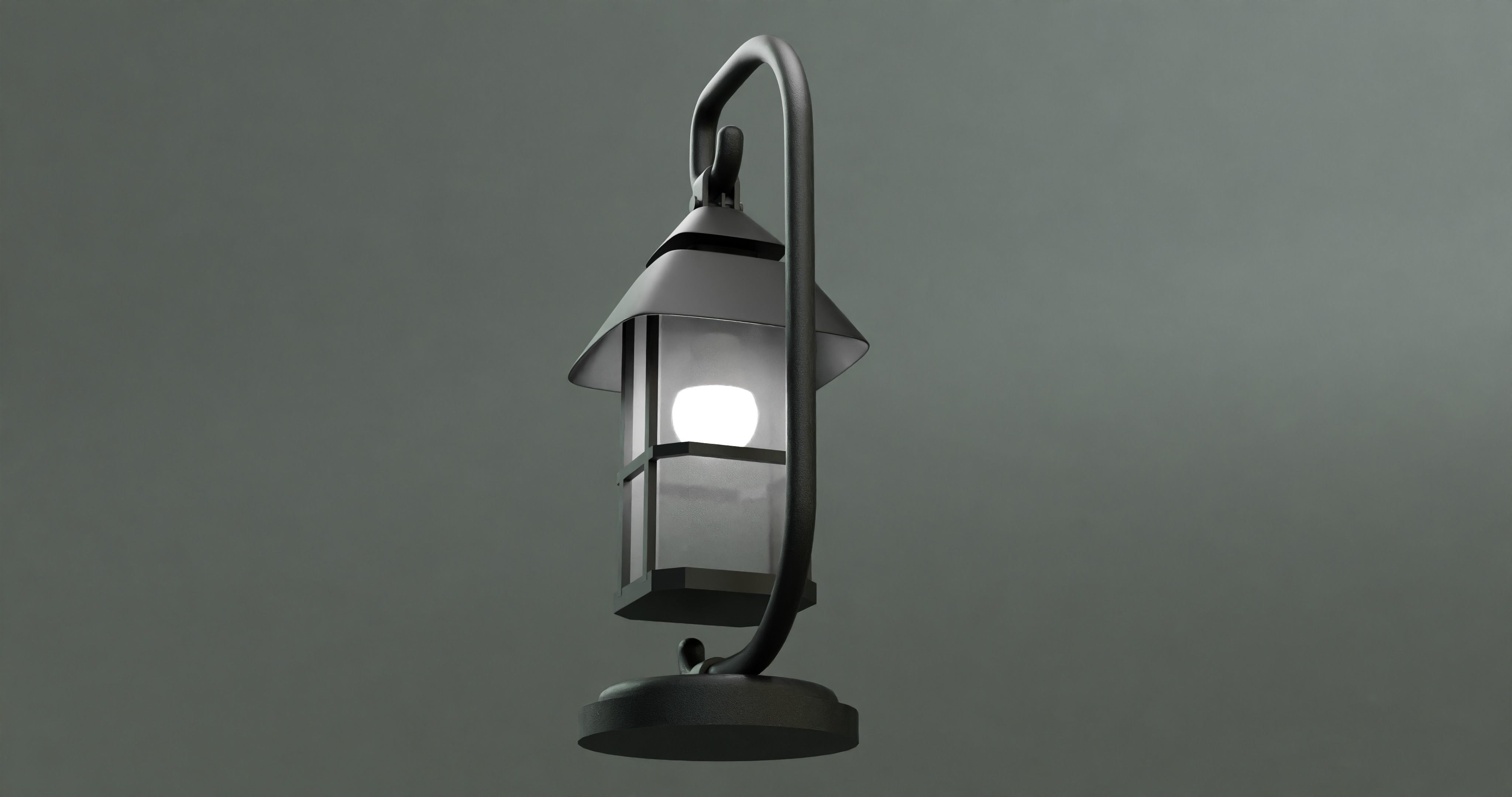 3D model Road Side Street Metal lamp Light VR / AR / low-poly | CGTrader
