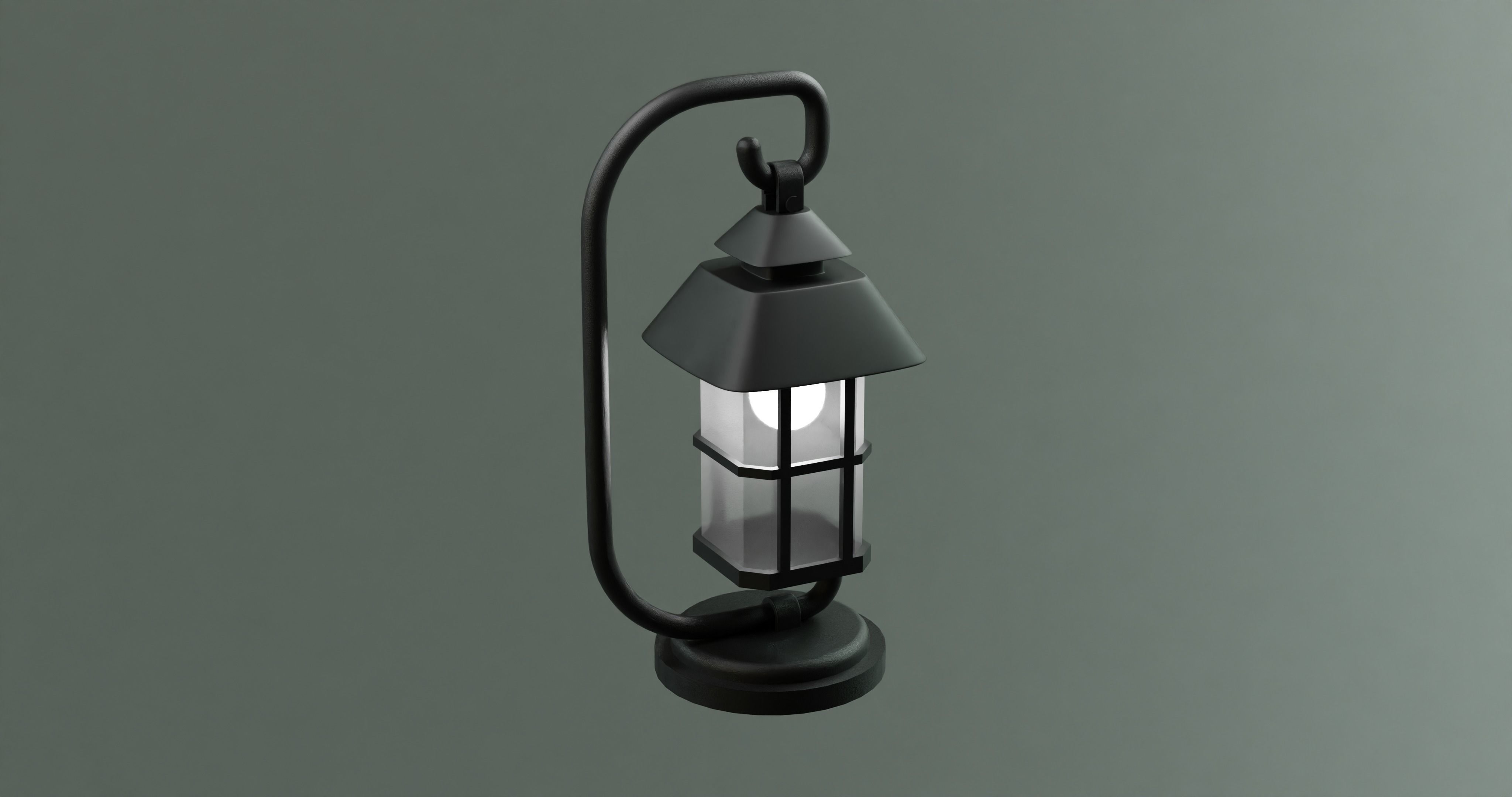 3D model Road Side Street Metal lamp Light VR / AR / low-poly | CGTrader