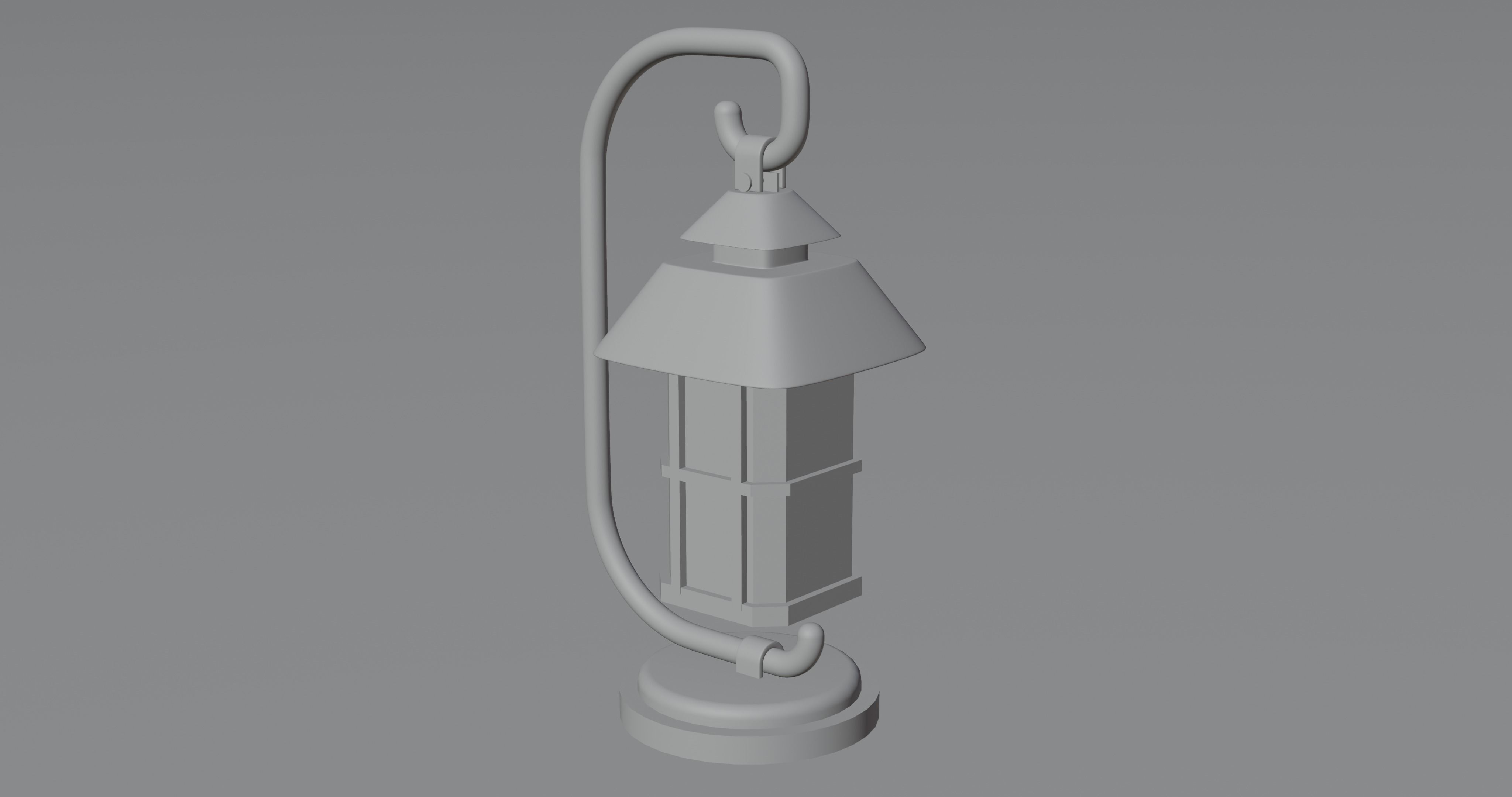 3D model Road Side Street Metal lamp Light VR / AR / low-poly | CGTrader