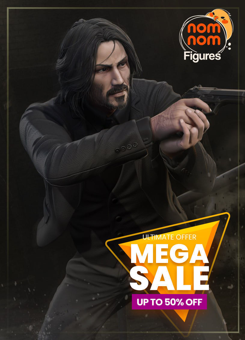 John Wick 3D model 3D printable | CGTrader