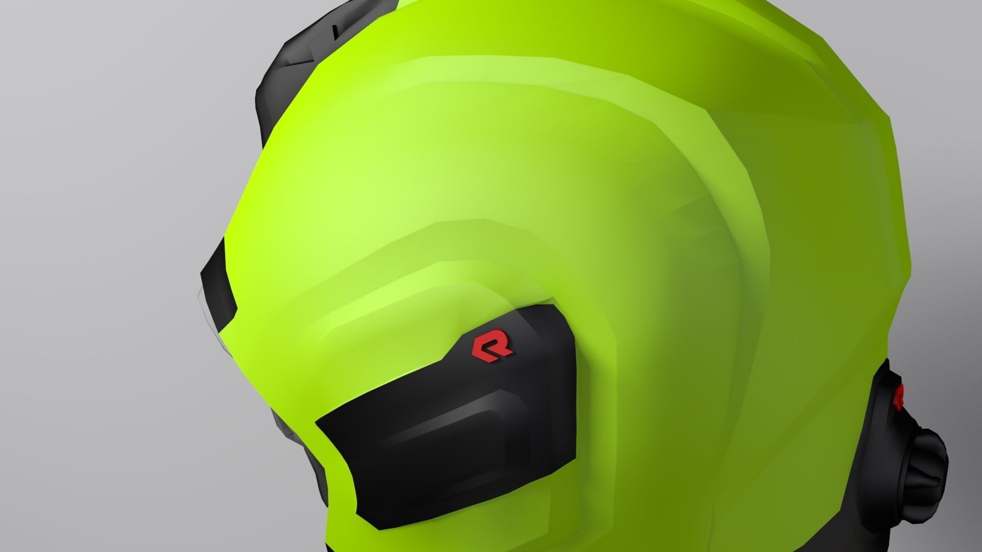 Rosenbauer HEROS-Titan firefighting helmet 3D model | CGTrader