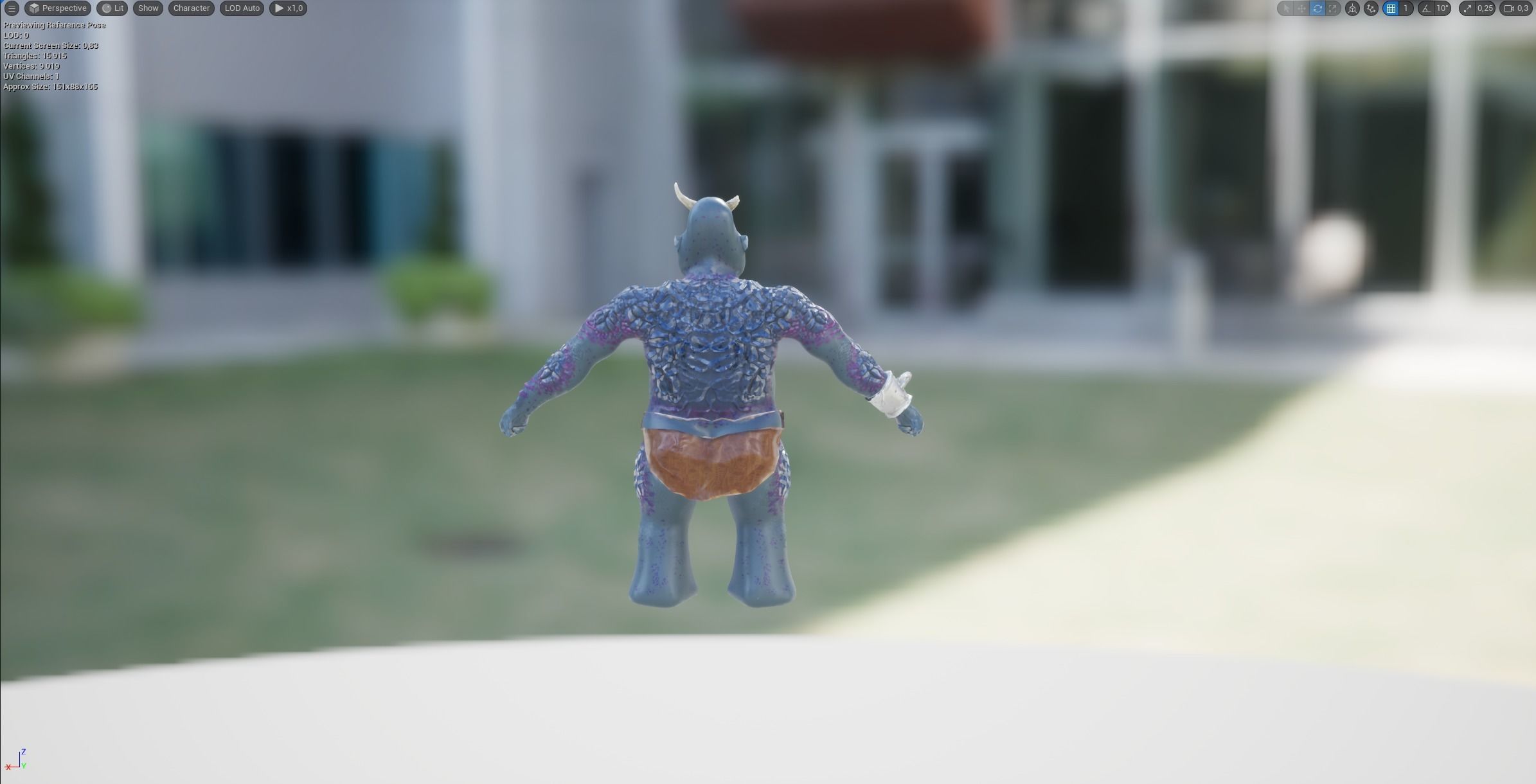 3D model Low Poly Ogre PBR 3D model Rigged and Animated VR / AR / low ...