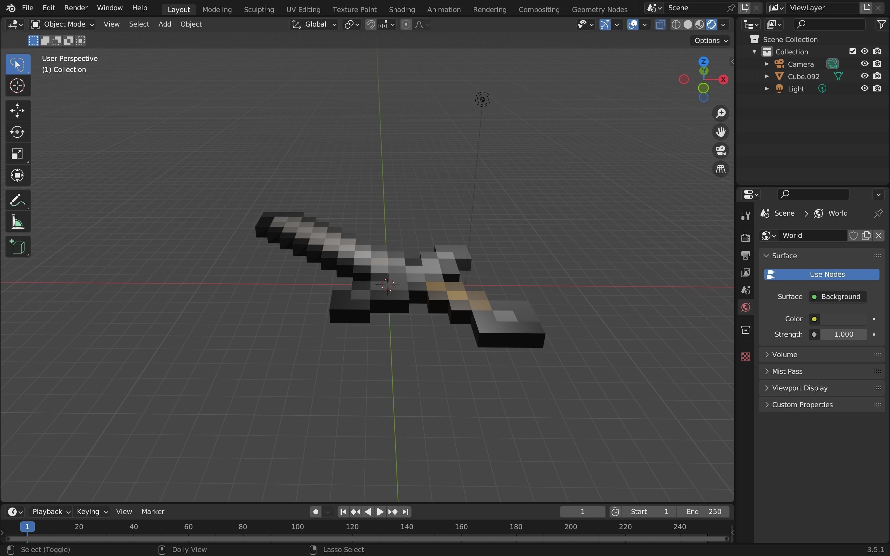 Minecraft stone sword free VR / AR / low-poly 3D model | CGTrader