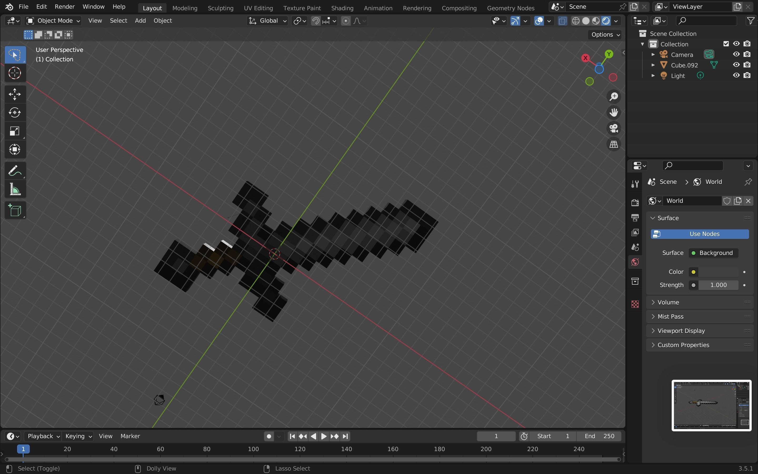 Minecraft stone sword free VR / AR / low-poly 3D model | CGTrader