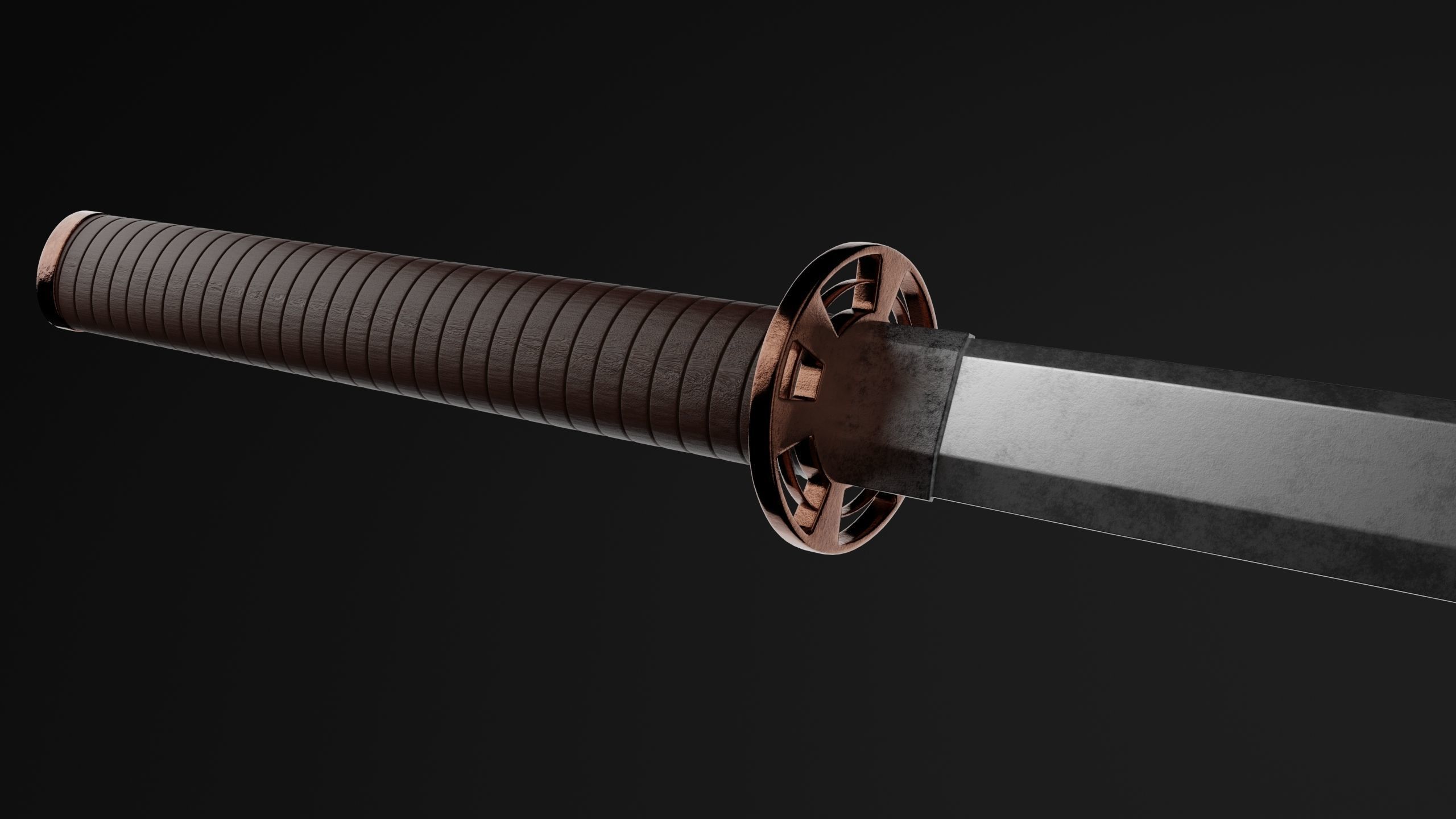 Weapon Katana Sword Blade 3D model | CGTrader