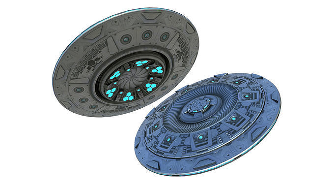 3D model UFO Alien Spaceship VR / AR / low-poly | CGTrader