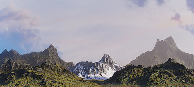 hyper realistic large scale landscape 3D model | CGTrader
