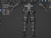 3D model Scifi Character - Cyberpunk Enforcer VR / AR / low-poly | CGTrader