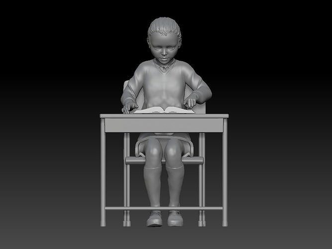 KID STUDENT CLASS CLASSROOM 1 3D model 3D printable | CGTrader