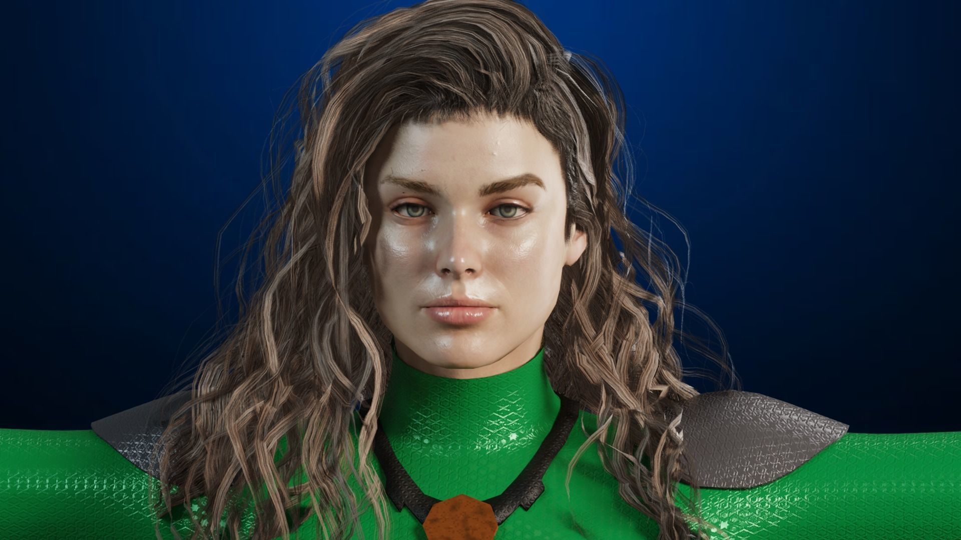 3D model Sci-fi Female - Rigged VR / AR / low-poly | CGTrader