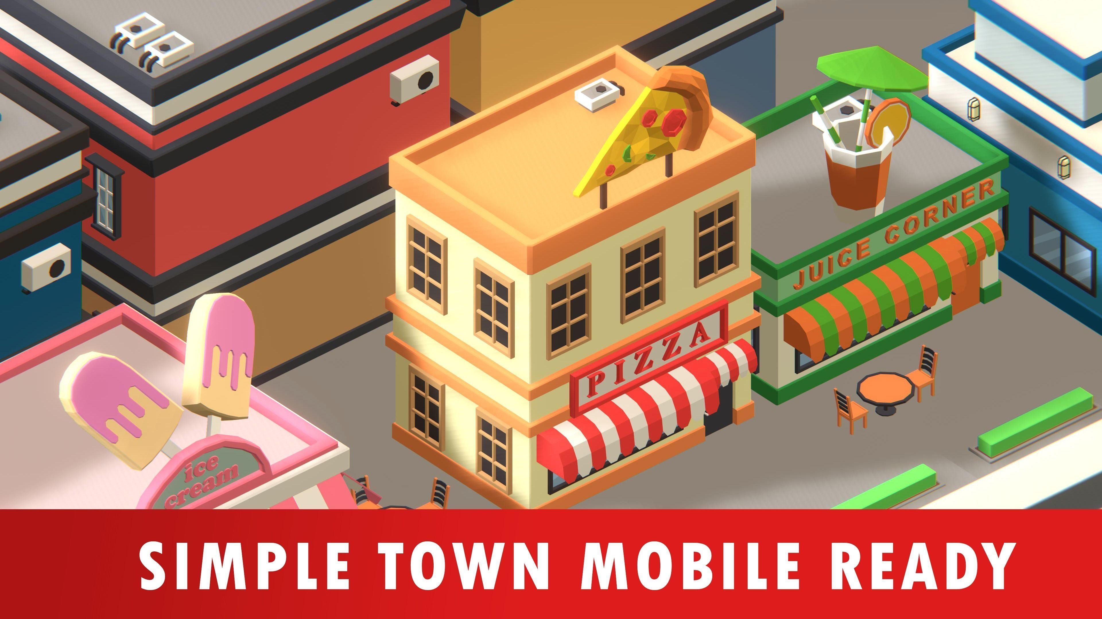 3D model Simple Town - Low Poly Assets VR / AR / low-poly | CGTrader