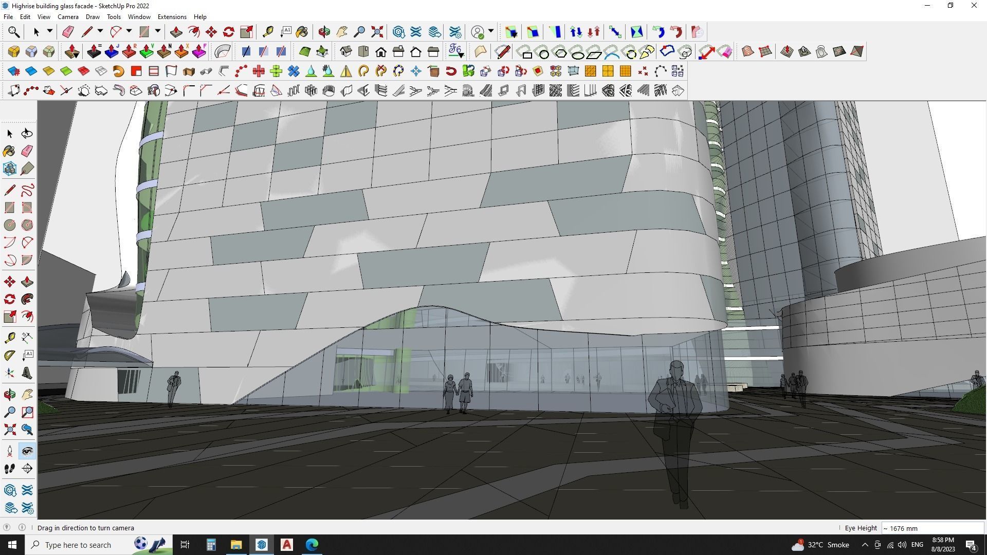 high rise building sketchup 3D model | CGTrader