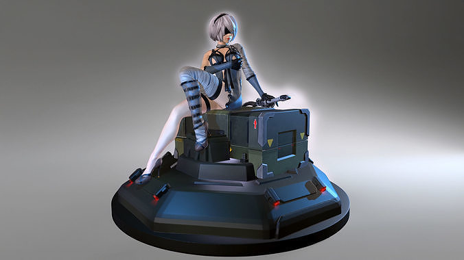 2b - Nier Automata 3D Print 3D 3D model | CGTrader