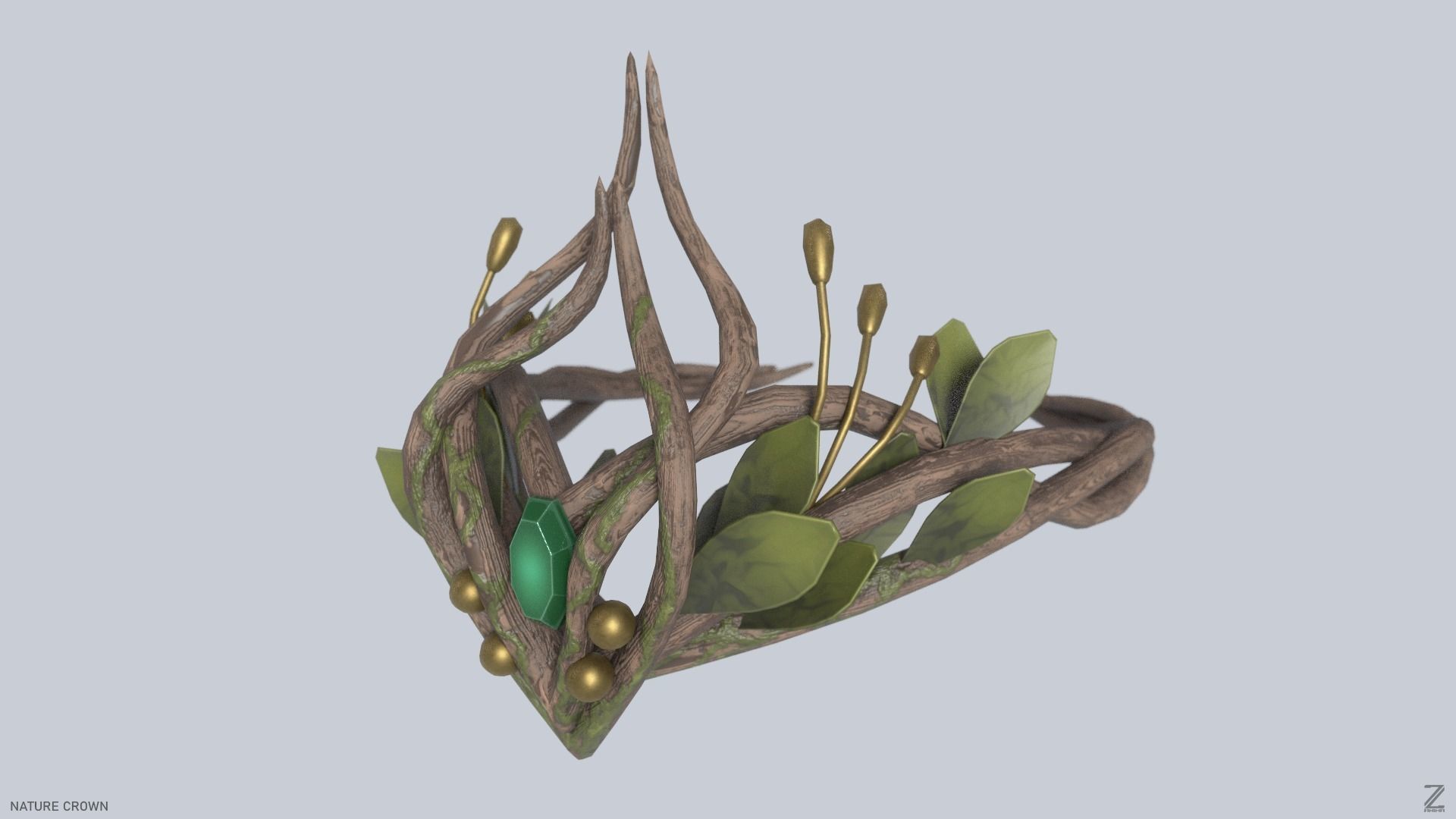 3D model Nature crown VR / AR / low-poly | CGTrader