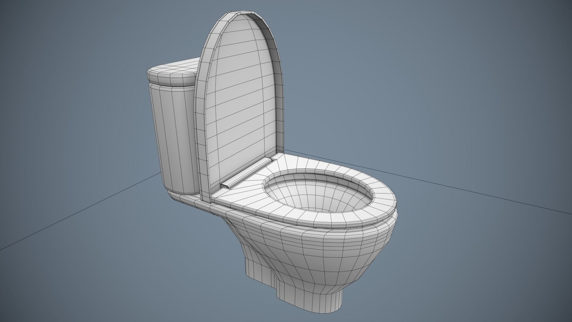 3D model Toilet Bowl Low Poly VR / AR / low-poly | CGTrader