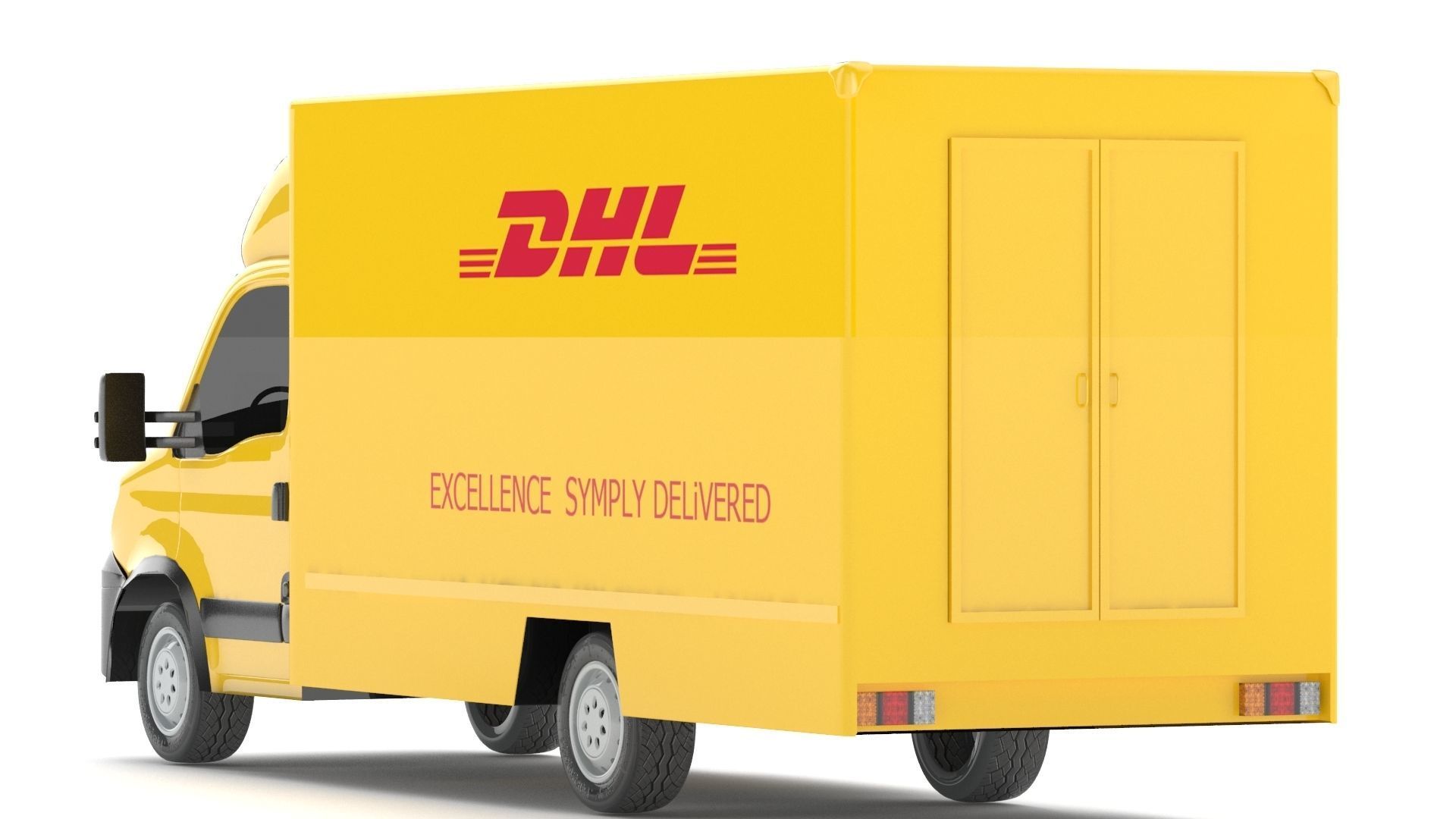 DHL Truck 3D model | CGTrader