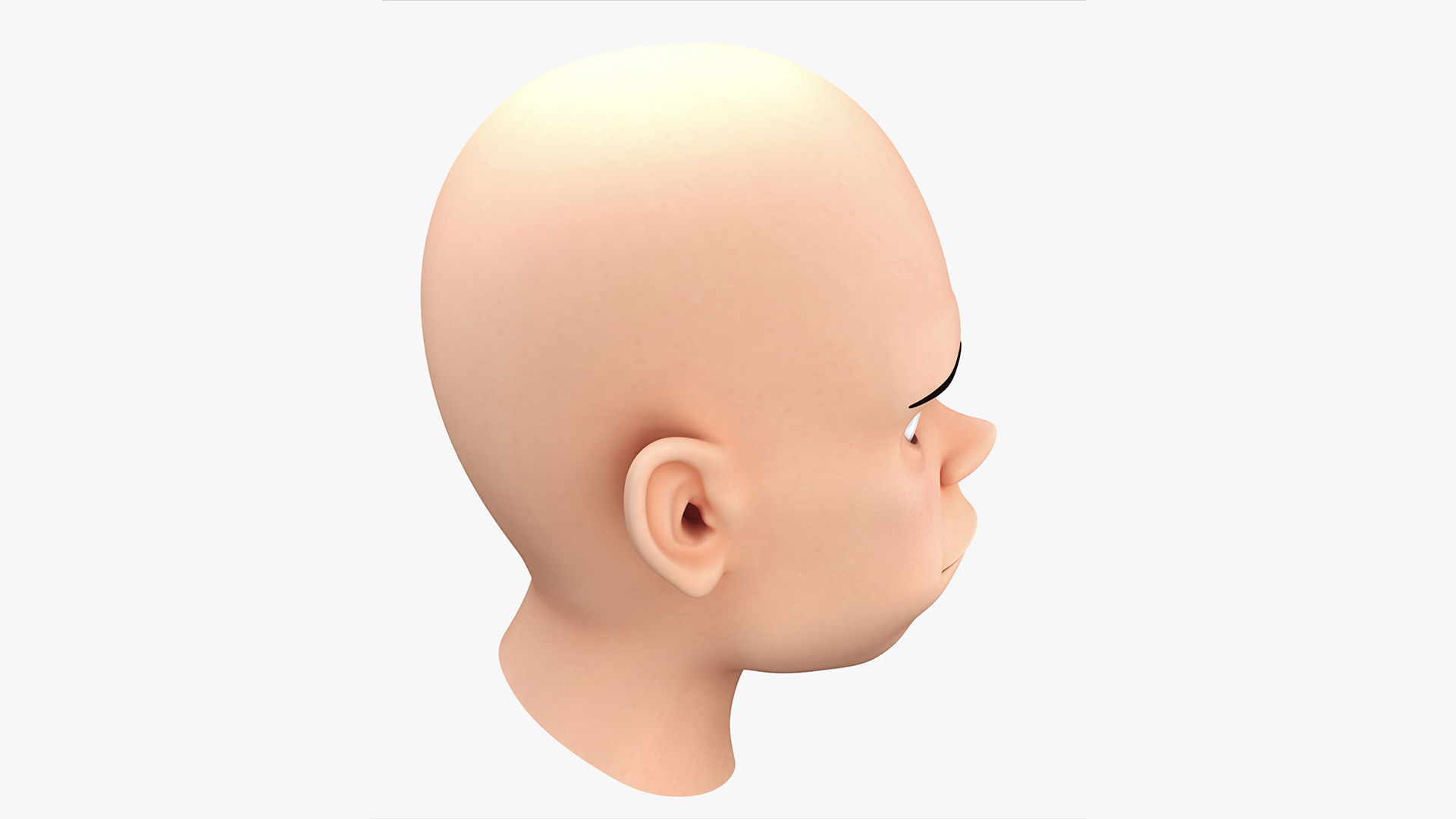 Anime Cartoon Head 3D model | CGTrader