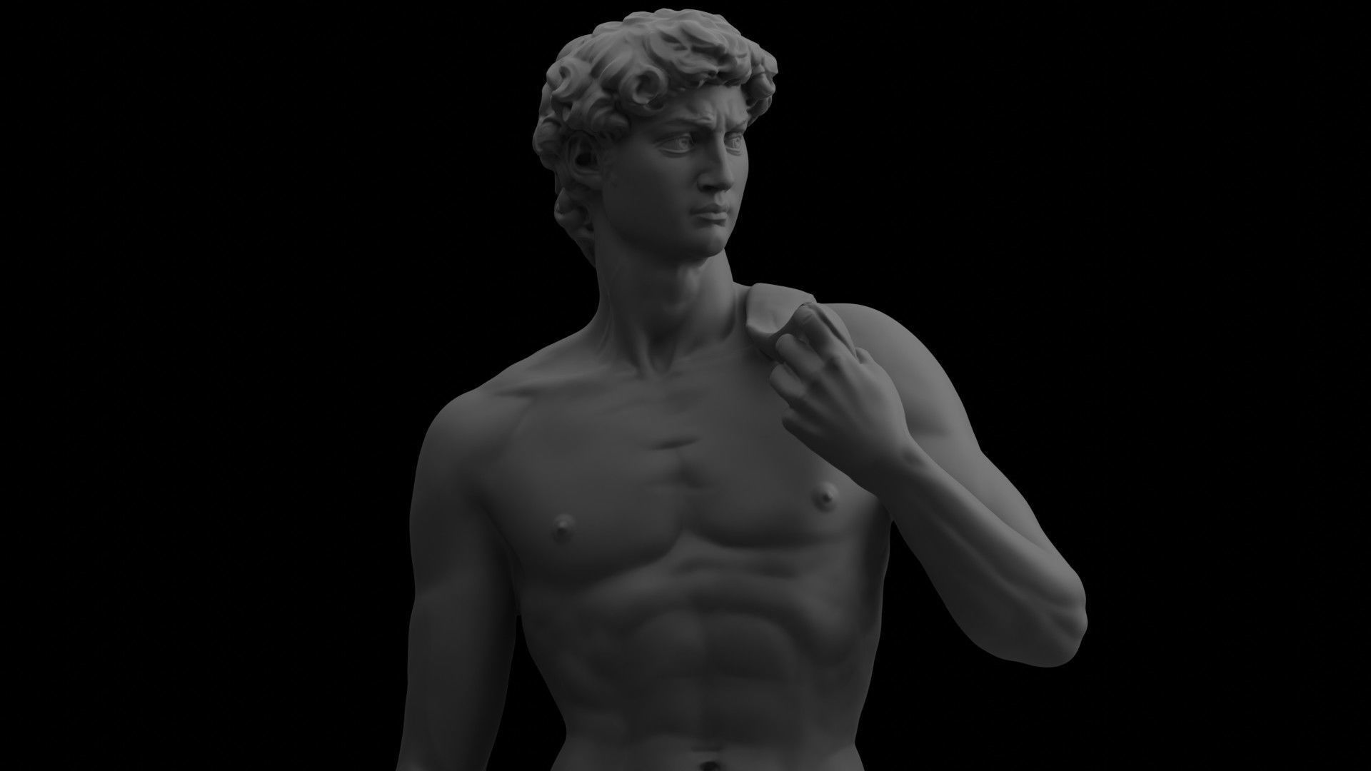David Statue by Michelangelo 3D model 3D printable | CGTrader