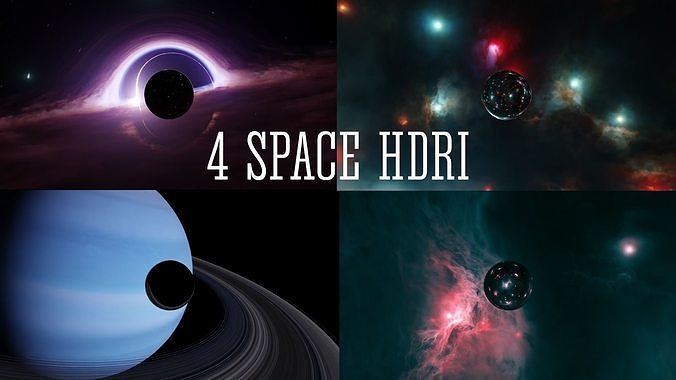 3D model Space blackhole and nebula HDRI Sci-fi 3D Model Collection VR / AR / low-poly | CGTrader