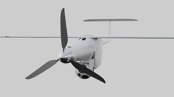 Drone FlyEye 3D model animated | CGTrader