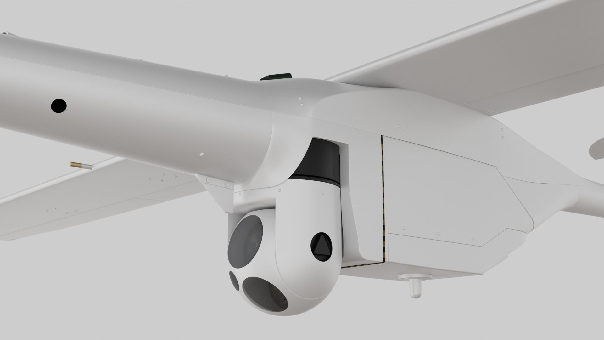 Drone FlyEye 3D model animated | CGTrader