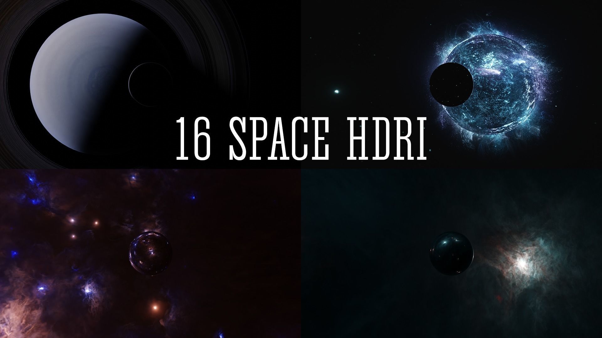 3D model 16 Space realistic HDRI Sci-fi 3D Model pack VR / AR / low ...