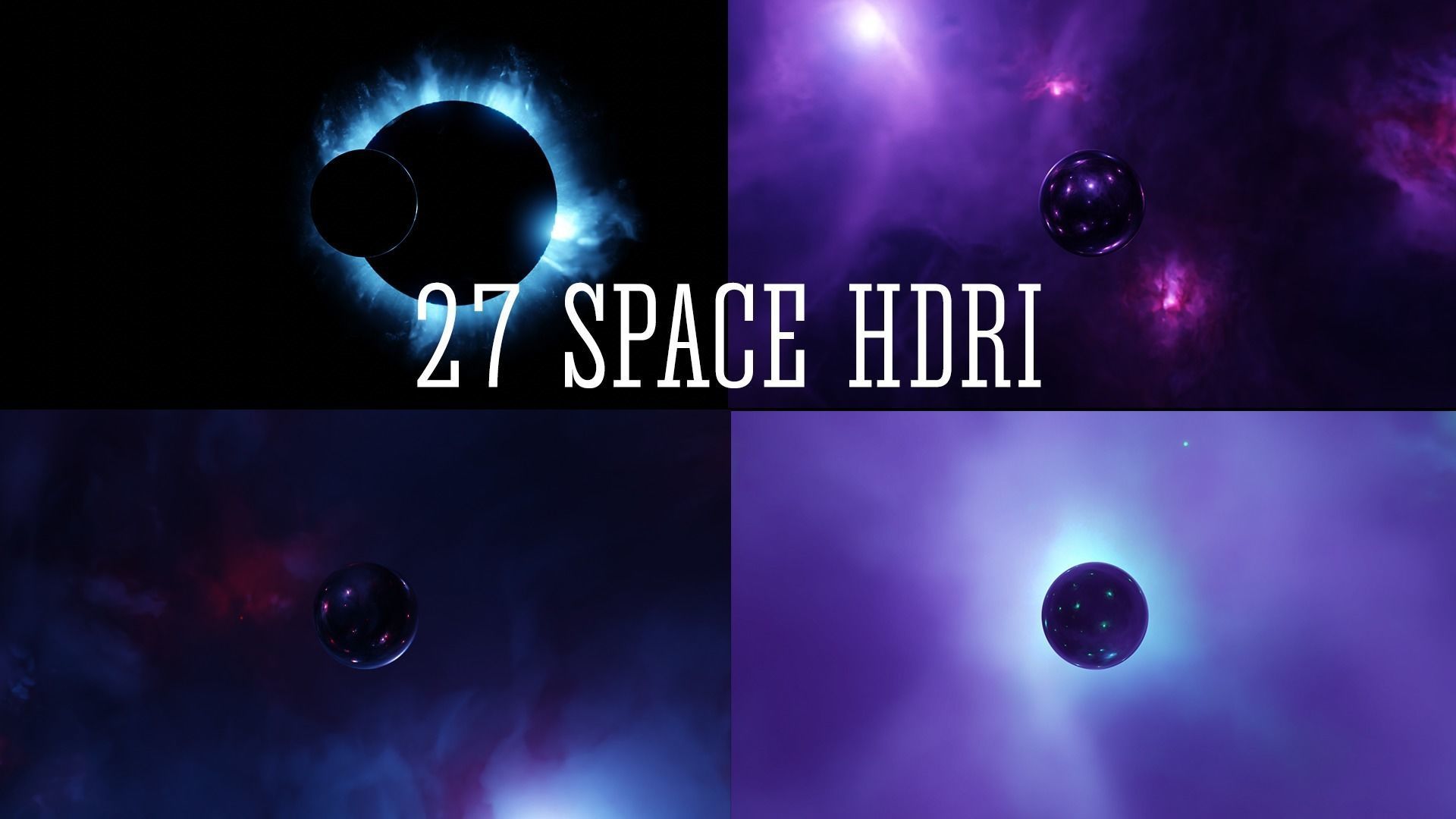 3D model 27 Space realistic HDRI Sci-fi 3D Model full pack VR / AR ...