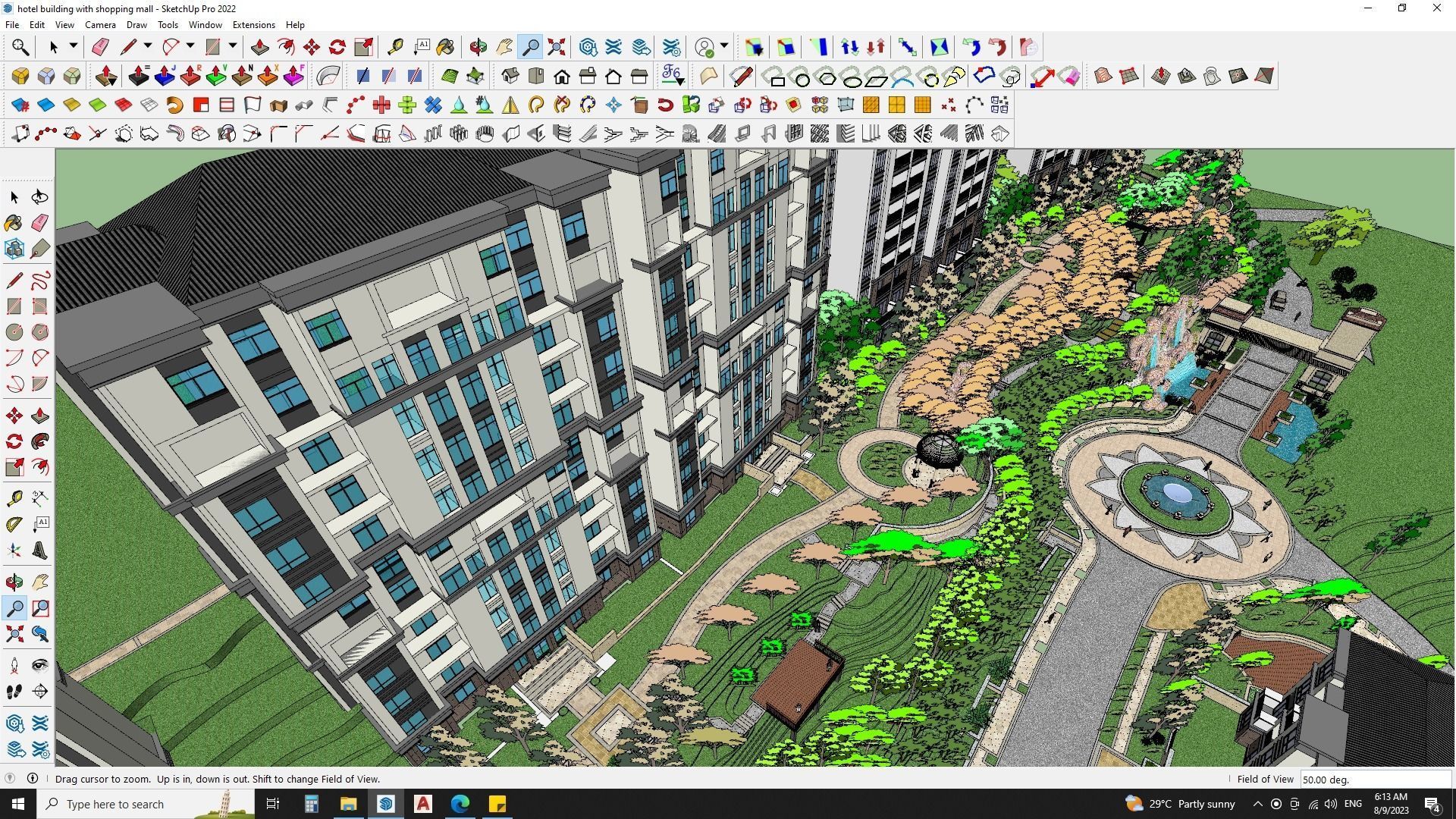 HOTEL SKETCHUP MODEL APARTMENTS CITY 3D model | CGTrader