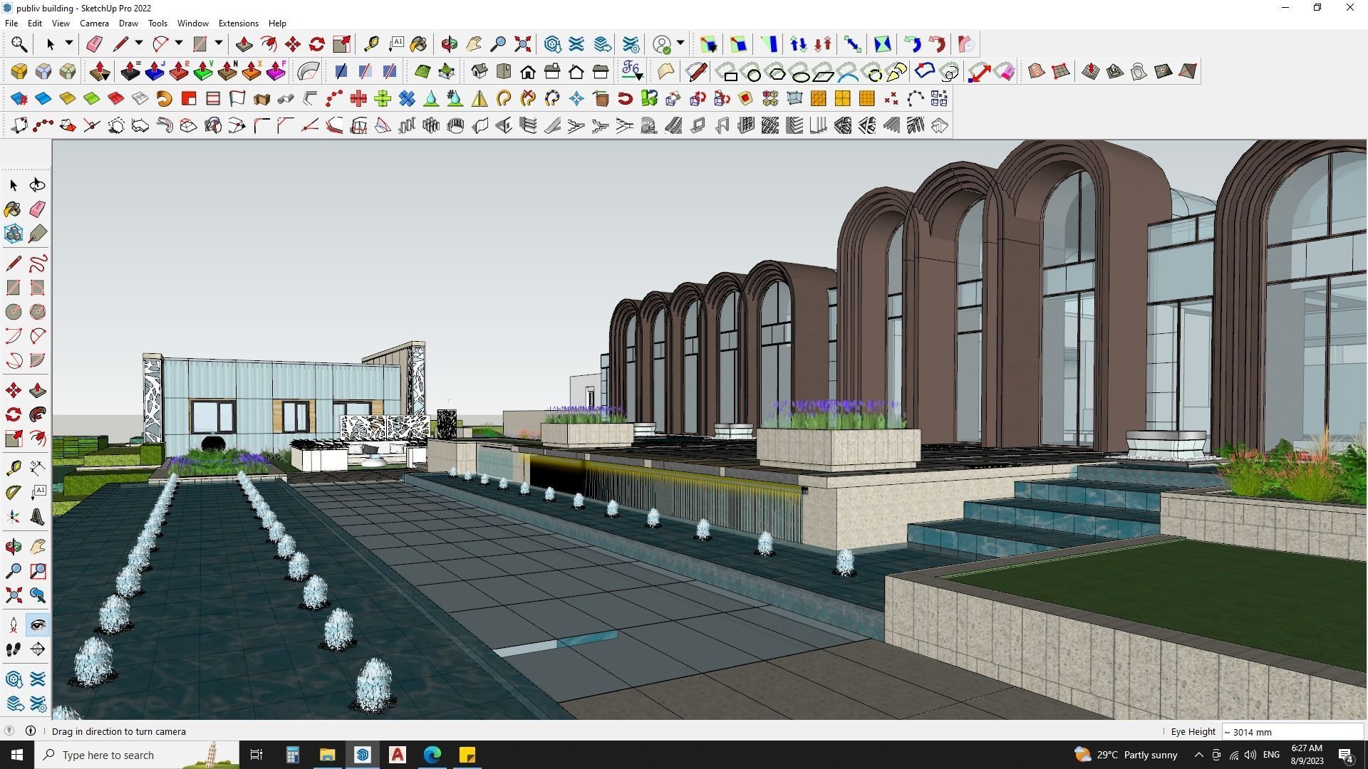3D architecture model of university library building 3D model | CGTrader