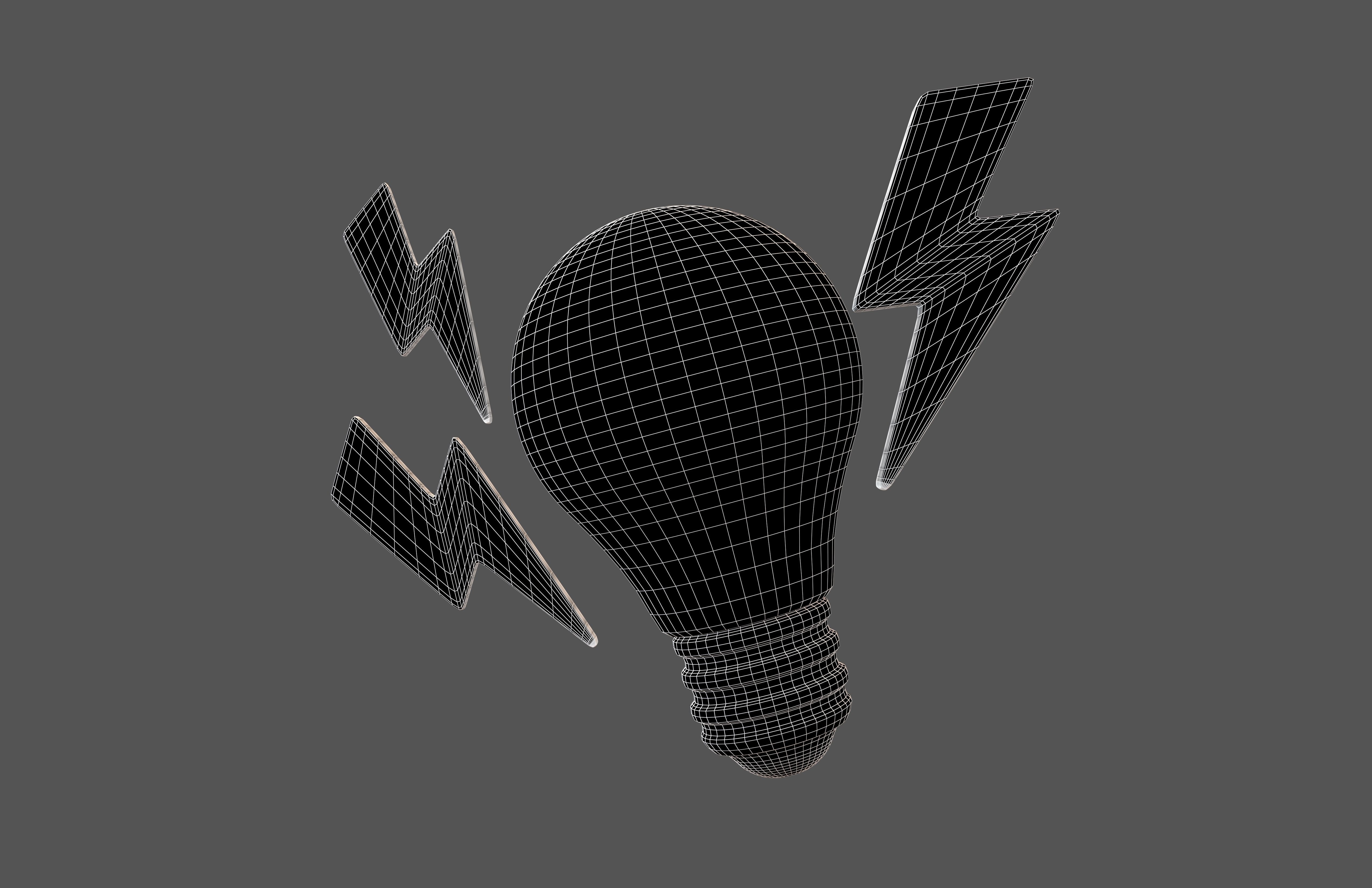 3D model Electricity Icon v1 001 VR / AR / low-poly | CGTrader