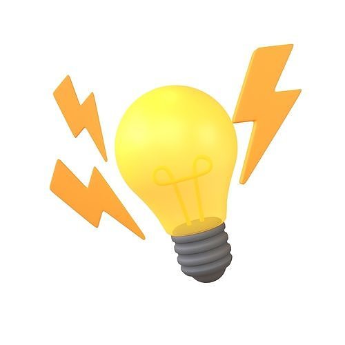 3D model Electricity Icon v1 005 VR / AR / low-poly | CGTrader