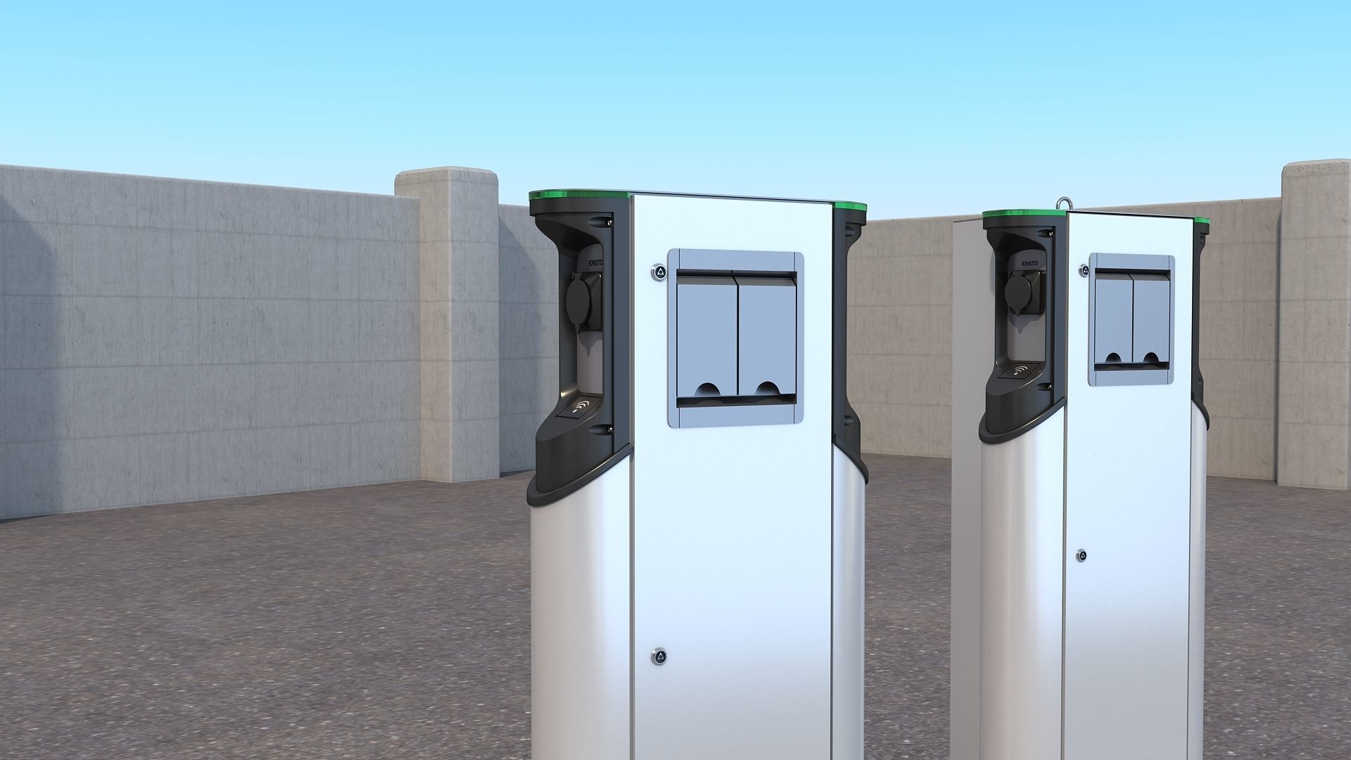 Ensto Charging Station 3D model | CGTrader