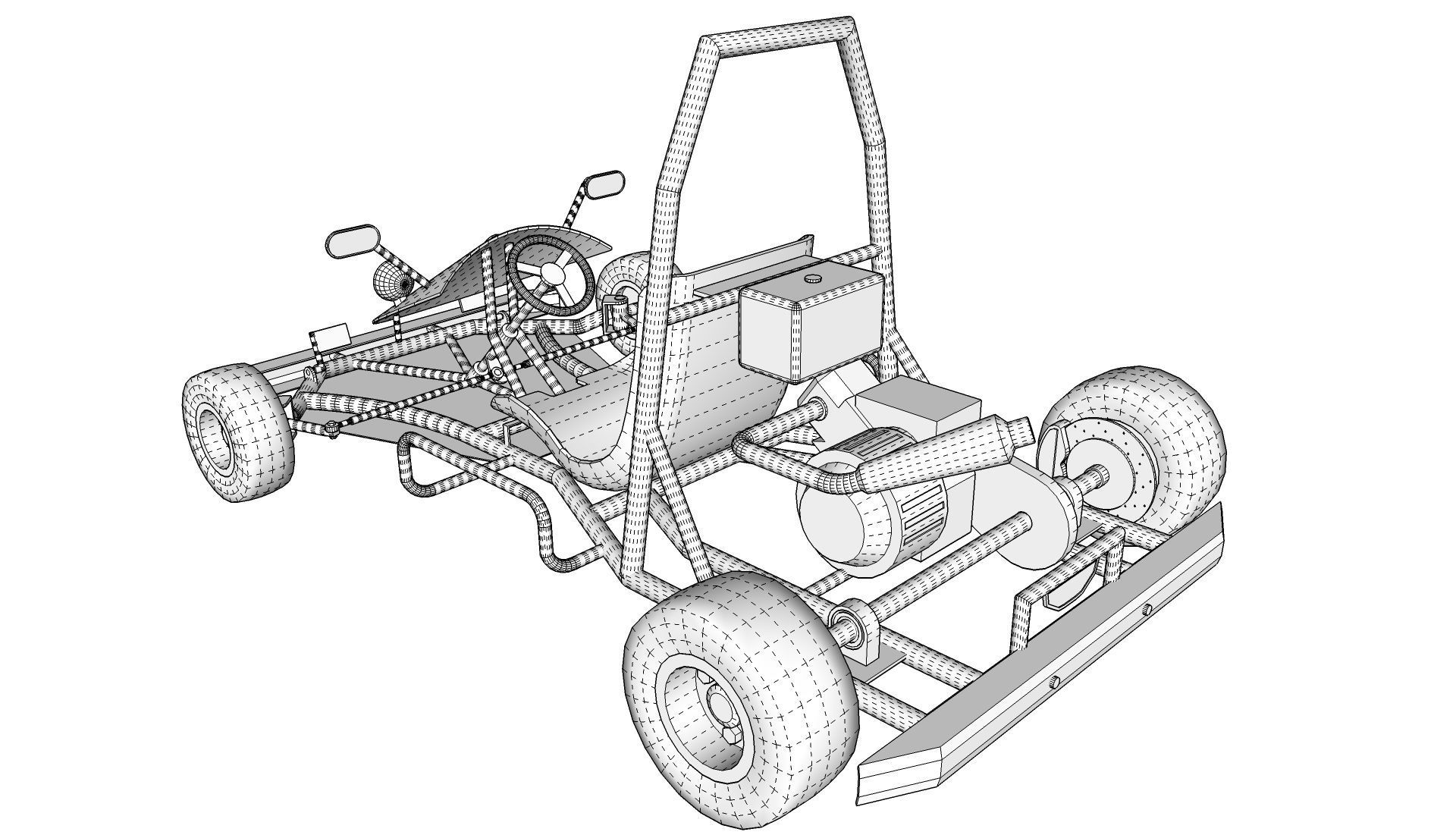 Go Cart 3D model | CGTrader