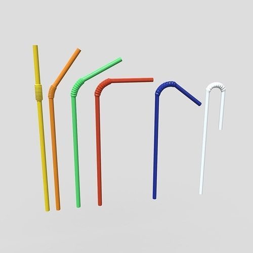 3D model Drinking Straw Pack VR / AR / low-poly | CGTrader