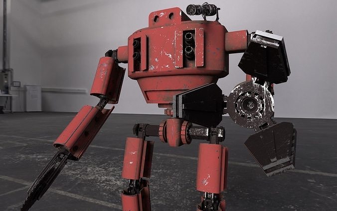 Old robot 3D model | CGTrader
