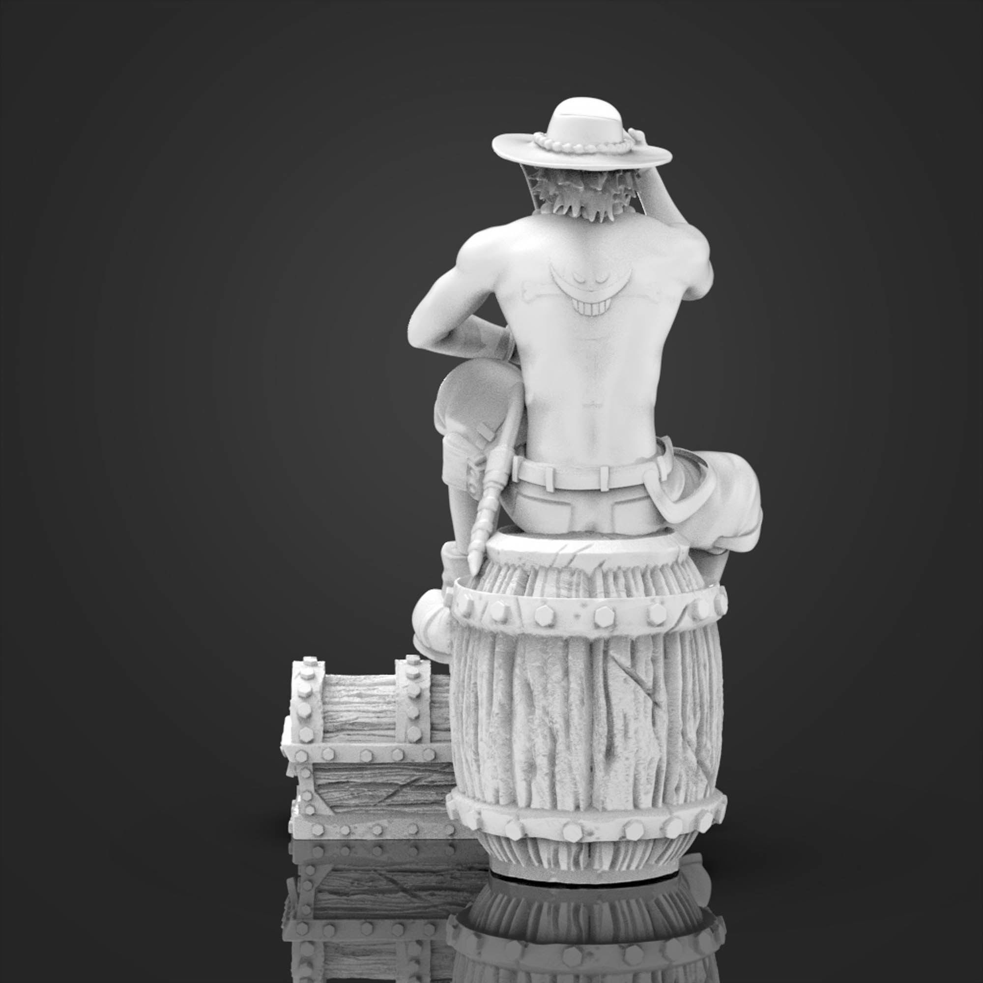 Portgas D Ace OnePiece 3D Printable 2 3D model 3D printable | CGTrader