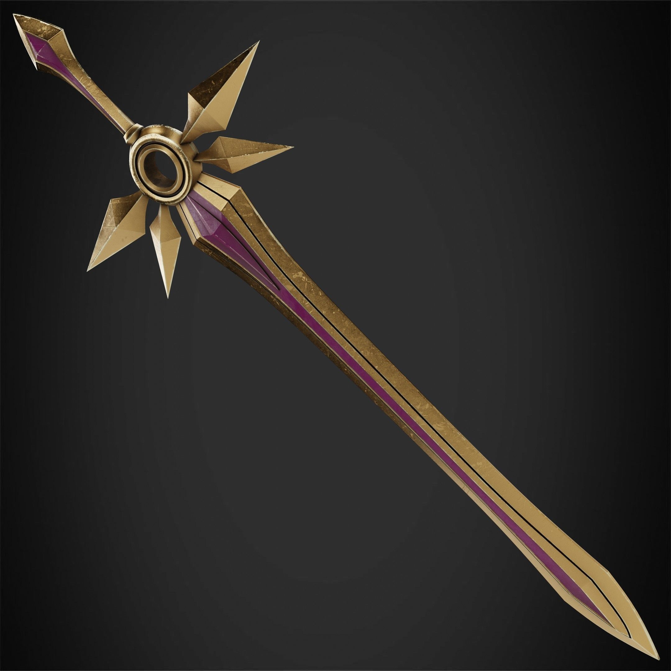 League of Legends Leona Zenith Blade for Cosplay 3D model 3D printable ...