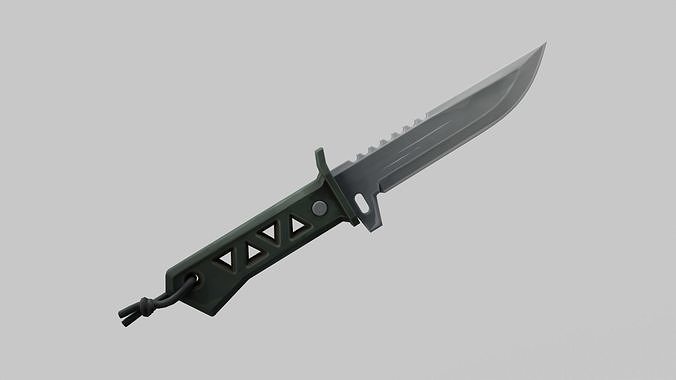 Xenohunter Knife - Valorant 3D model rigged | CGTrader
