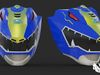 Power Ranger Wild Force Alligator Helmet 3D model 3D printable | CGTrader