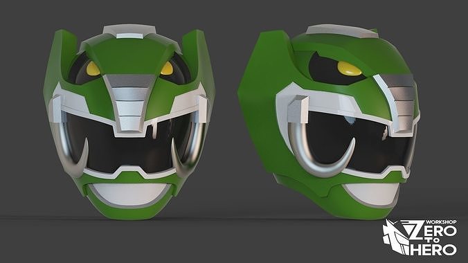 Power Ranger Wild Force Mammoth Helmet 3D model 3D printable | CGTrader