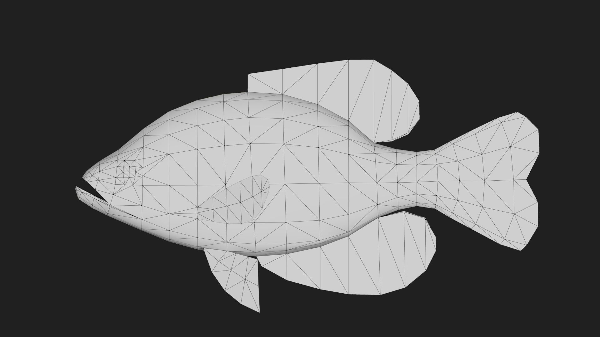 Panfish 3D model rigged | CGTrader