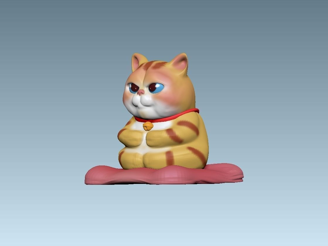 Japanese cat 3D model | CGTrader