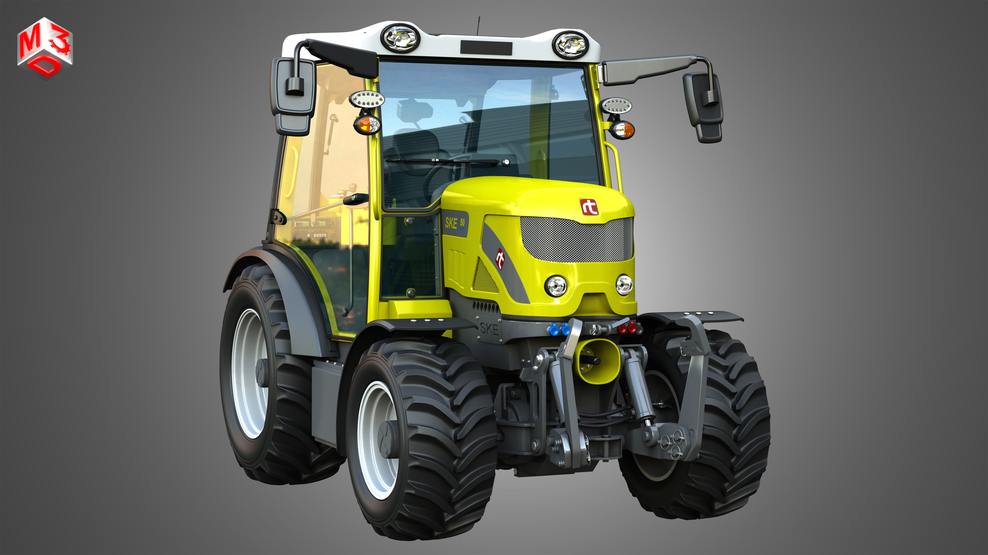 SKE 50 - Electric Tractor 3D model | CGTrader